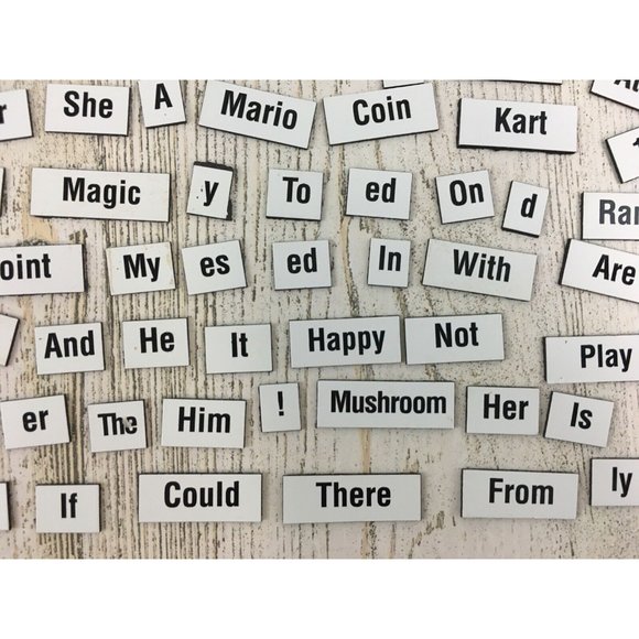 Nintendo | Wall Decor | Nintendo Magnetic Words Authentic Vtg Mario ...